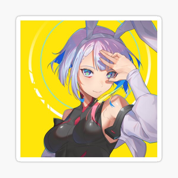 "cyberpunk edgerunners - lucy" Sticker for Sale by vallshopp | Redbubble