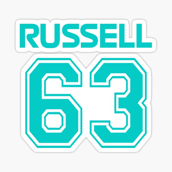 "Russell 63" Sticker for Sale by fanartdesigns | Redbubble