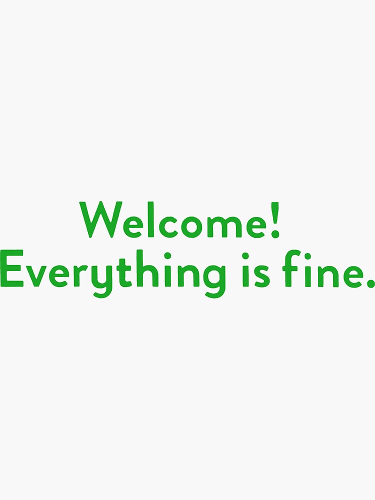 "The Good Place Welcome Wall" Sticker for Sale by yknot | Redbubble