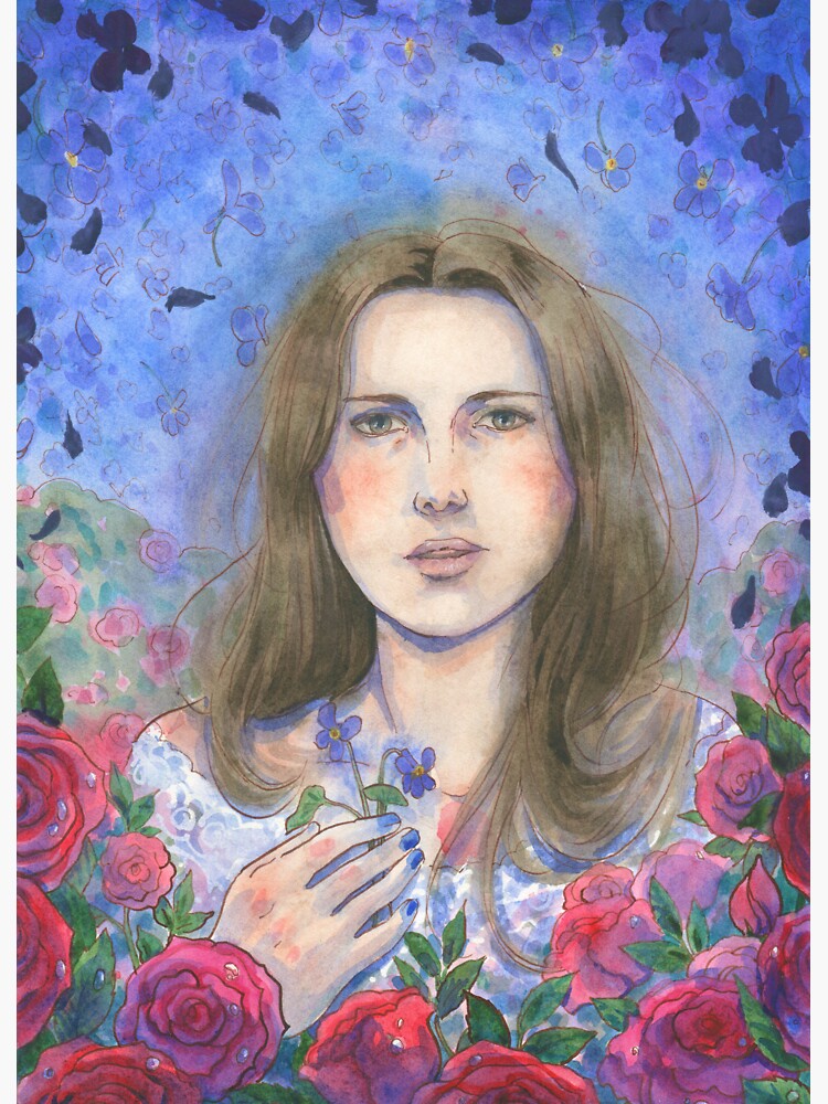 "Violets and Roses watercolor painting" Sticker for Sale by HynekSnajdr ...