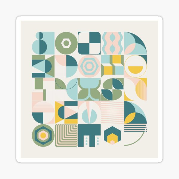 "Scandi nordic pattern" Sticker for Sale by ReneMagritteArt | Redbubble