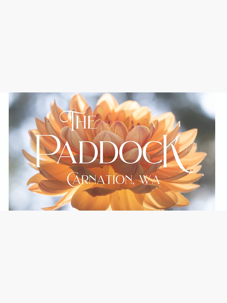 "The paddock floral logo" Sticker for Sale by ThePaddockMerch | Redbubble