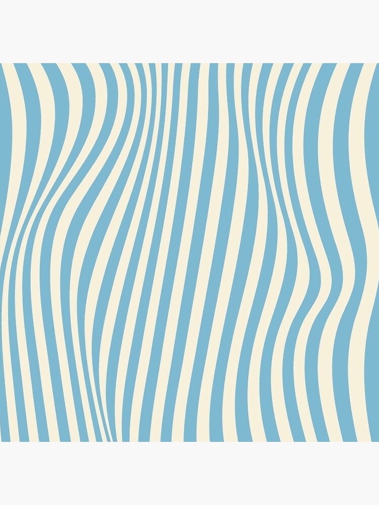 "Retro 70s blue swirl stripes" Poster for Sale by ReneMagritteArt ...