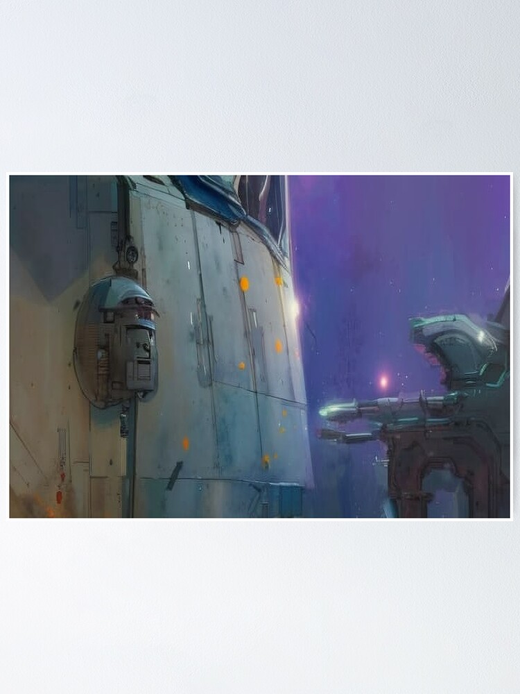 "Stellar Station, Docking" Poster for Sale by Canadamarsworks | Redbubble