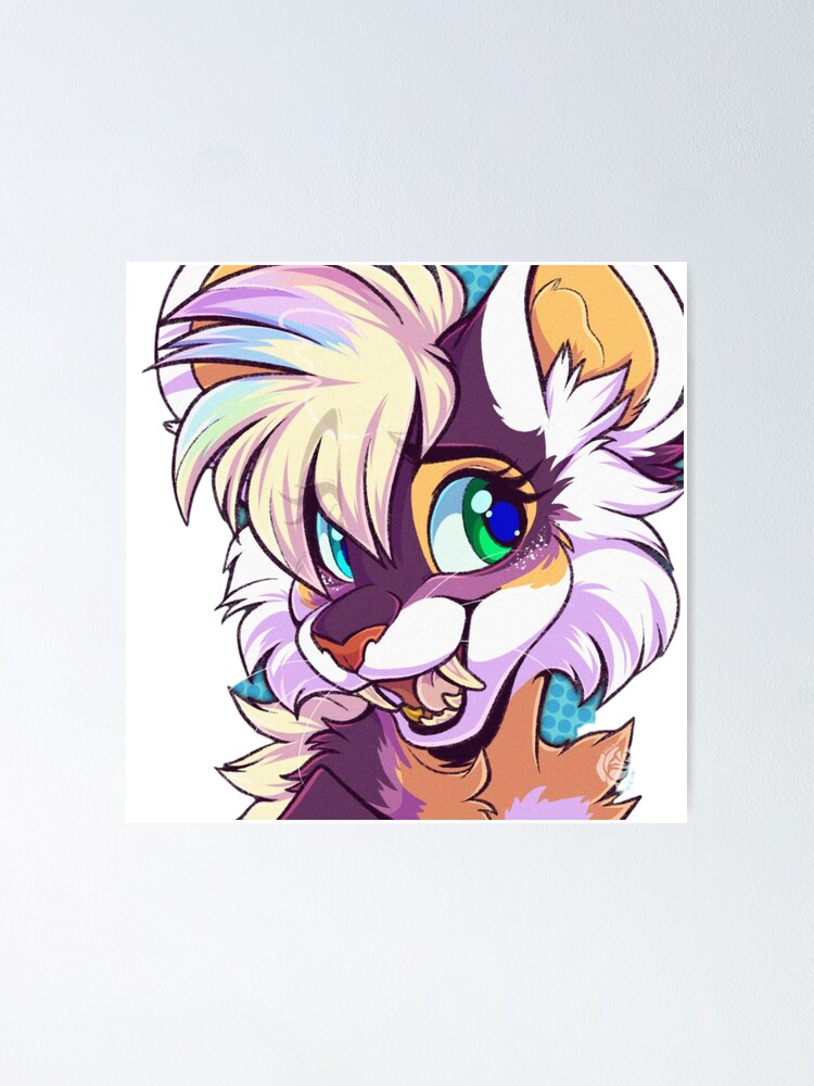 "Furry art, Furry fan," Poster for Sale by ATTERBI | Redbubble