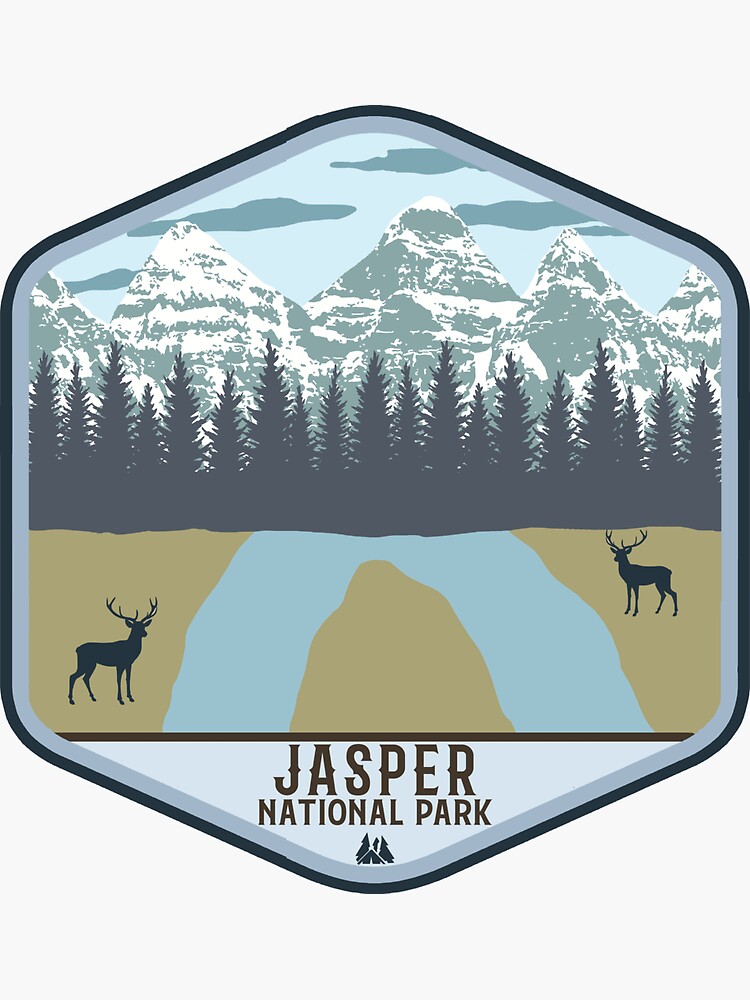 "Jasper National Park" Sticker for Sale by Road-tees | Redbubble