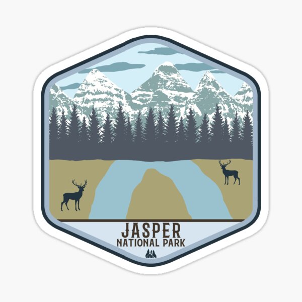 "Jasper National Park" Sticker for Sale by Road-tees | Redbubble