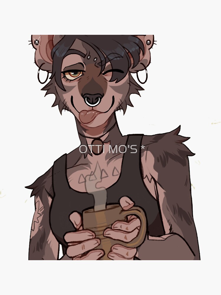 "Furry art, Furry fan," Sticker for Sale by ATTERBI | Redbubble