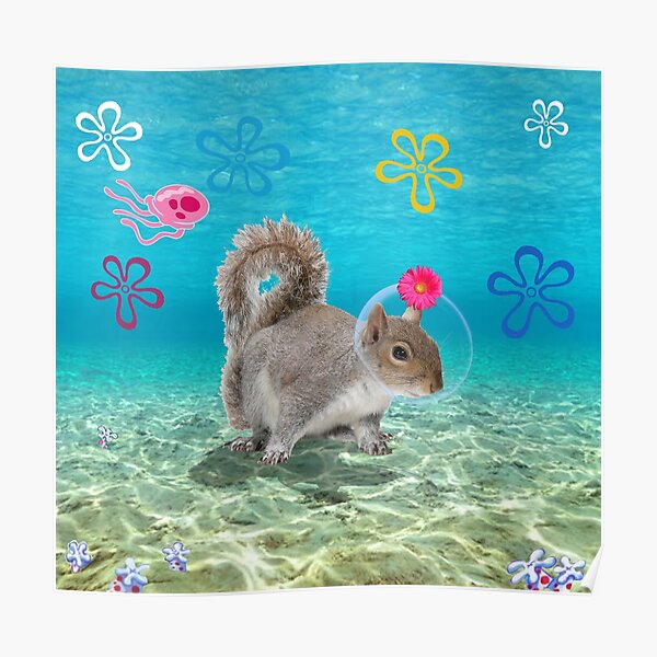 "Sandy Cheeks" Poster by ValentinaHramov | Redbubble