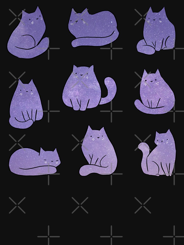 "blob cats - cute space cosmic cats illustration pack" T-shirt for Sale ...