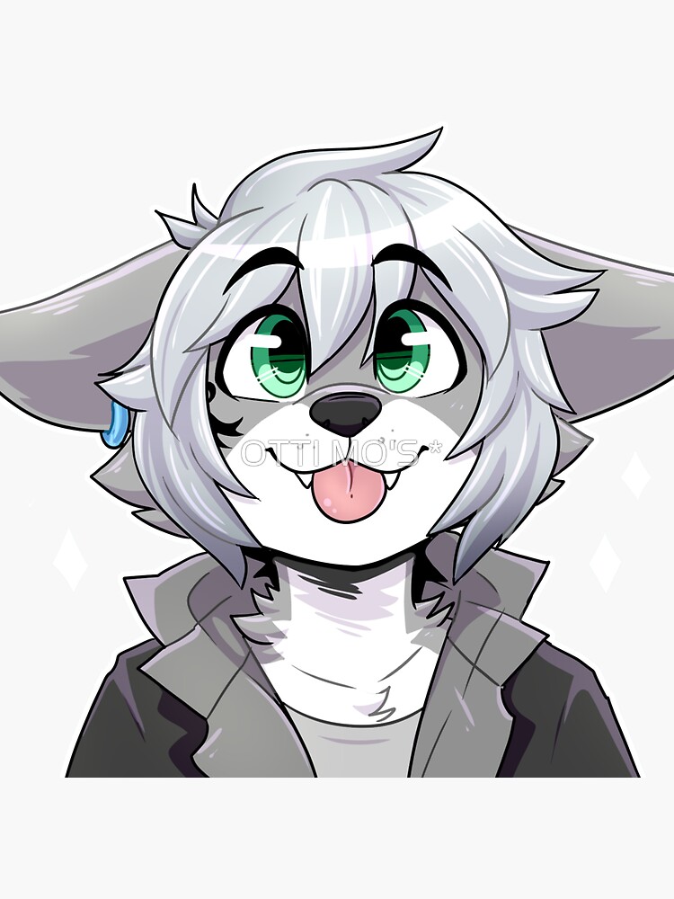 "Cool Furry art, Furry fan," Sticker for Sale by ATTERBI | Redbubble