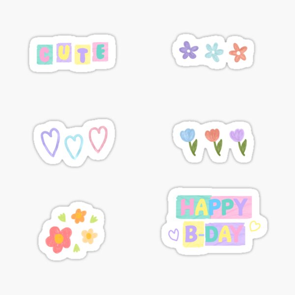 "cute sticker" Sticker for Sale by Cute-Stuffs | Redbubble
