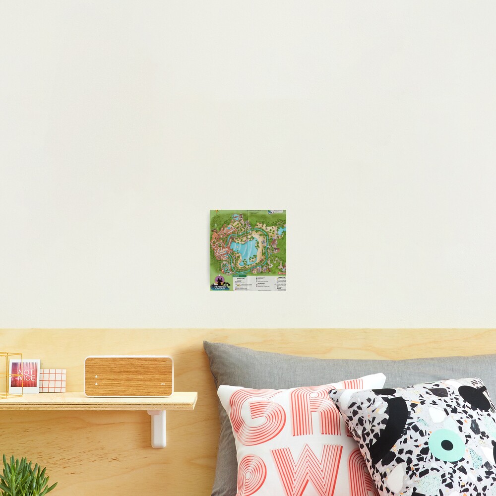 "Typhoon Lagoon Map " Sticker for Sale by still-burning | Redbubble