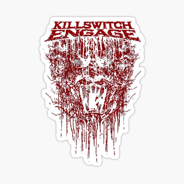 "Kill Switch Engage Red Denja Scar Face" Sticker for Sale by dylanrooke ...