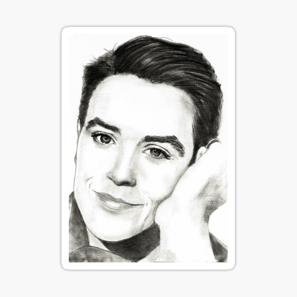 "Alain DELON" Sticker for Sale by Svetlana Pelin | Redbubble