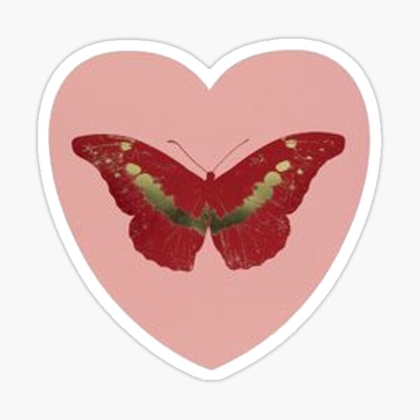 "Butterfly Heart" Sticker for Sale by savrh | Redbubble