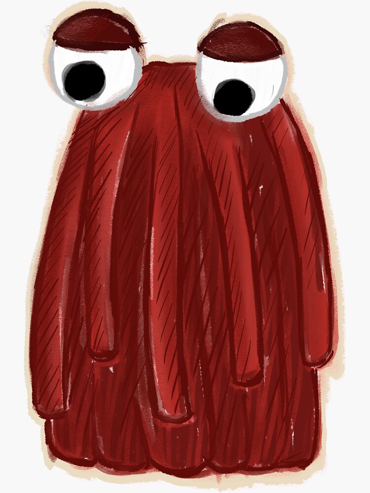 "'Red Guy' " Sticker for Sale by Plagued-Roses | Redbubble