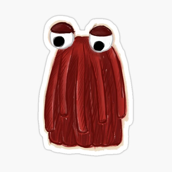 "'Red Guy' " Sticker for Sale by Plagued-Roses | Redbubble