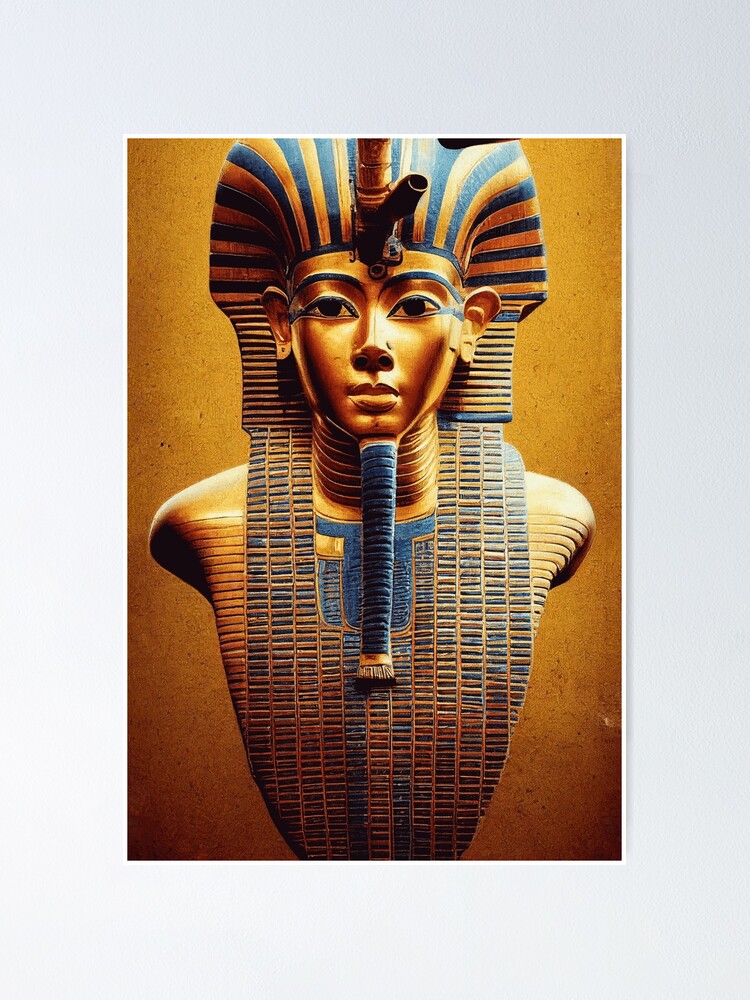 "King Tutankhamun" Poster for Sale by TheHistoryWorld | Redbubble