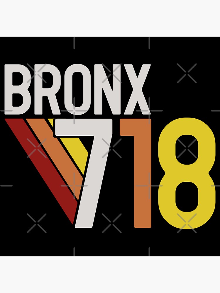 Pegatina «Código de área BRONX 718 - Representación del distrito de NYC ...