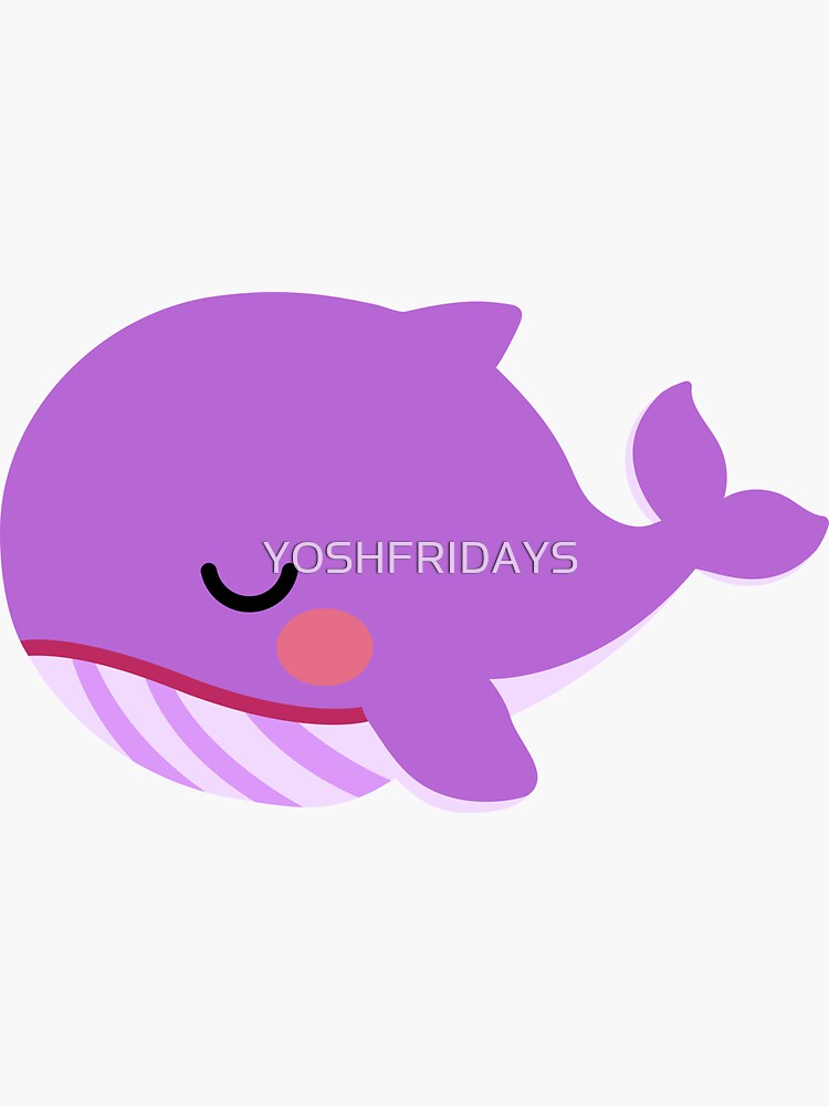 "Whalien 52 Whale" Sticker for Sale by YOSHFRIDAYS | Redbubble