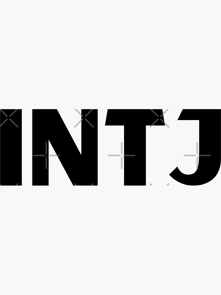 "INTJ MBTI TYPE " Sticker for Sale by khnifssa | Redbubble