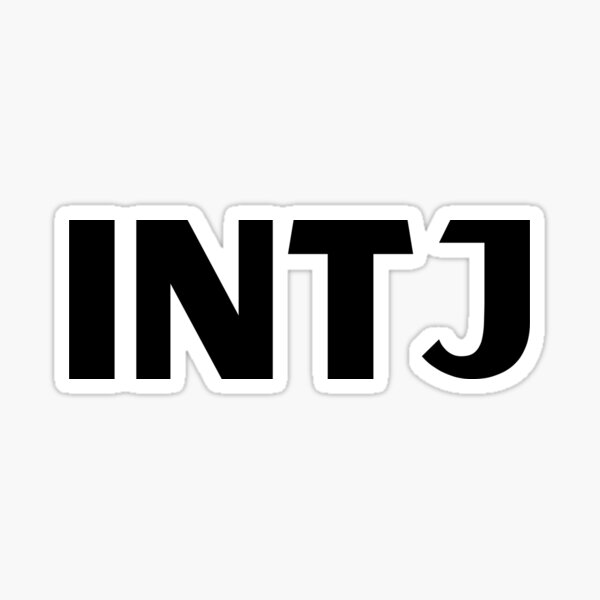 "INTJ MBTI TYPE " Sticker for Sale by khnifssa | Redbubble