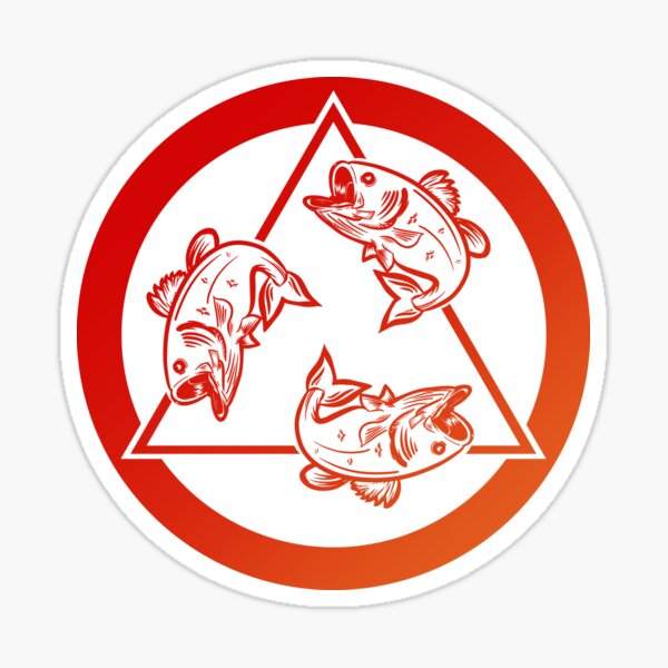 "Tri-Fish Oranda" Sticker for Sale by NiluWorks | Redbubble