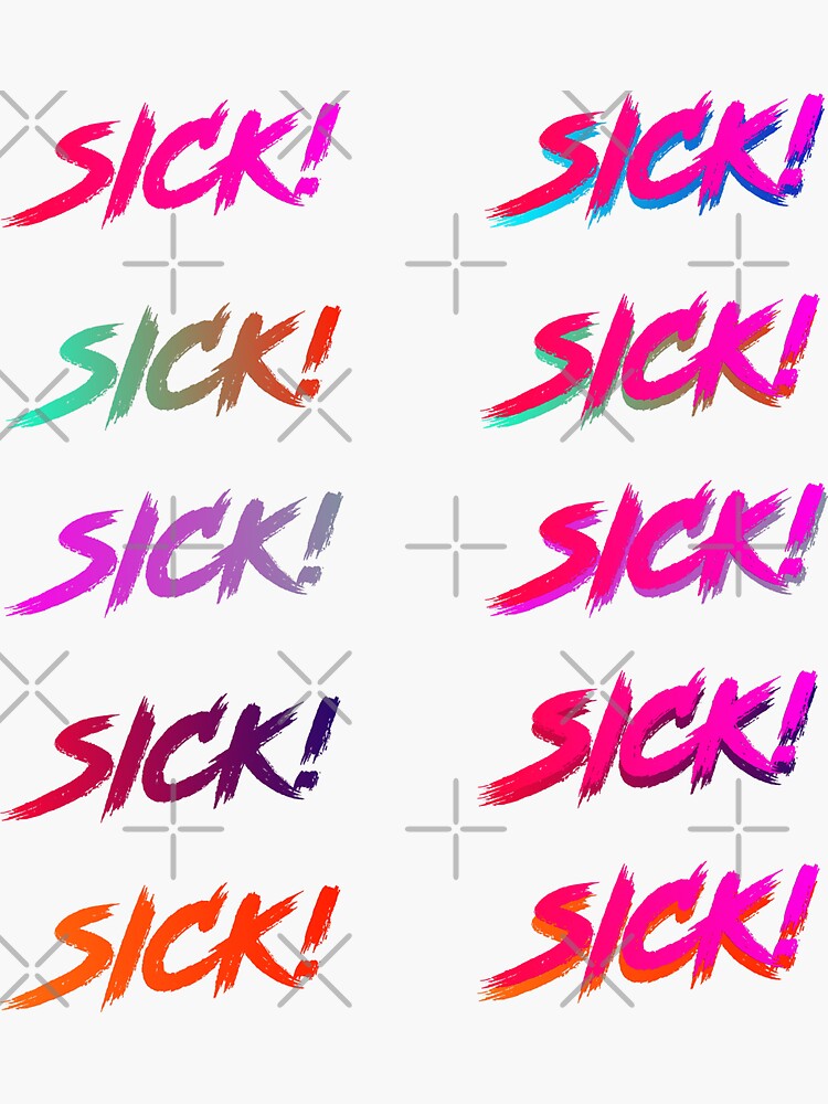 "Sick Pack" Sticker for Sale by 1mdmx | Redbubble
