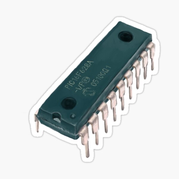 "Hand Painted Microcontroller " Sticker for Sale by julesrincon | Redbubble