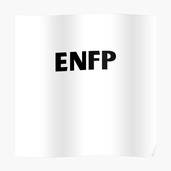 "ENFP MBTI " Poster for Sale by khnifssa | Redbubble