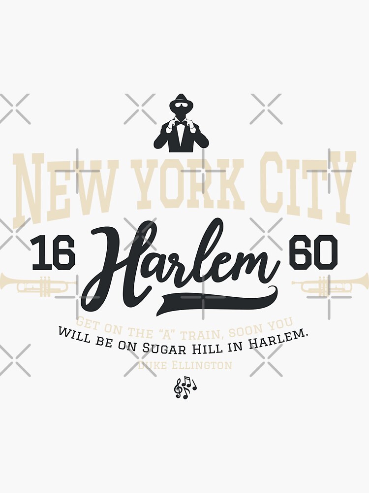 "New York Harlem - Harlem Logo - Harlem Manhattan" Sticker for Sale by ...