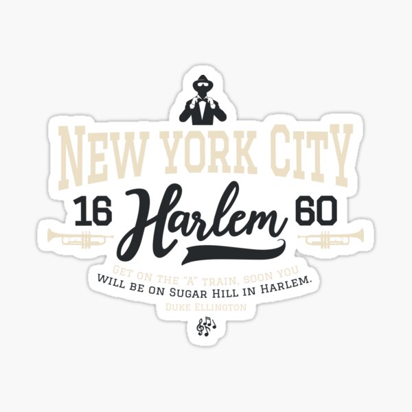"New York Harlem - Harlem Logo - Harlem Manhattan" Sticker for Sale by ...