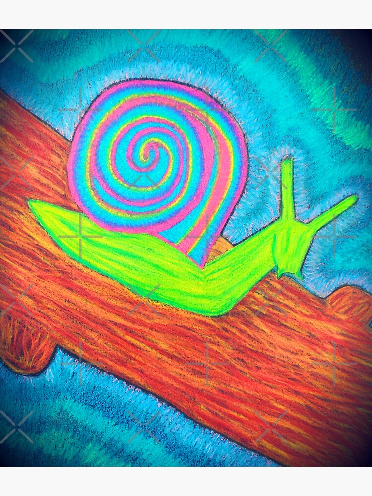 "Rainbow Snail" Sticker for Sale by KBreadArt | Redbubble