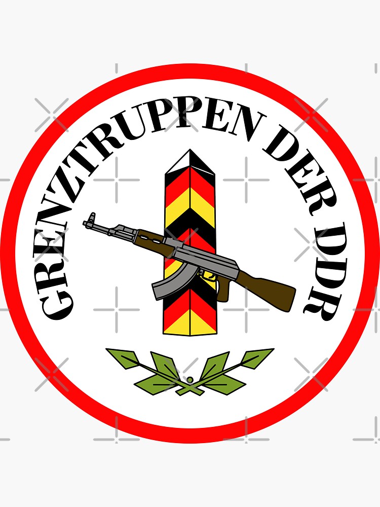 "East German Border Guards" Sticker for Sale by sirglennbo | Redbubble