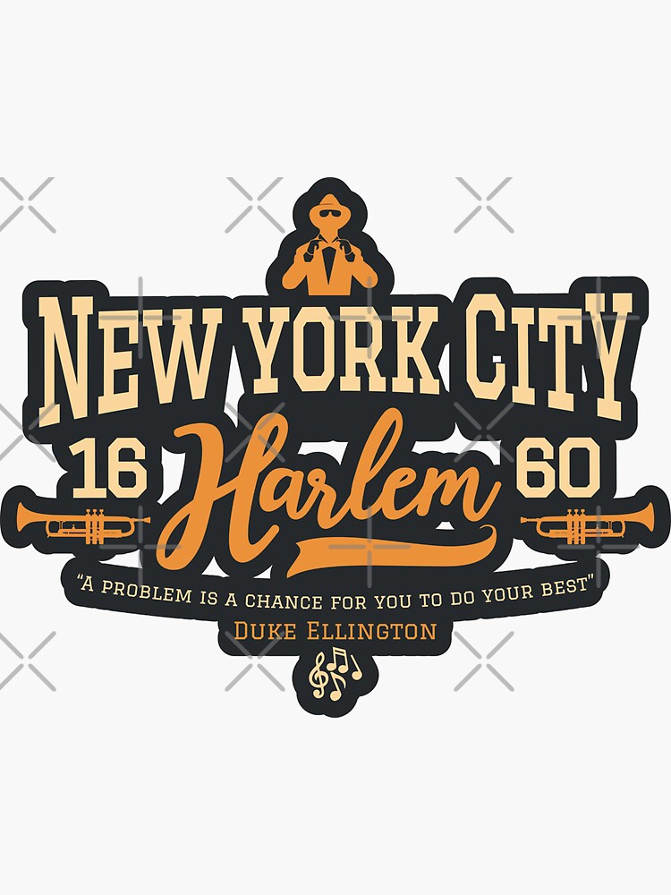 "New York Harlem - Harlem Logo - Harlem Manhattan" Sticker for Sale by ...