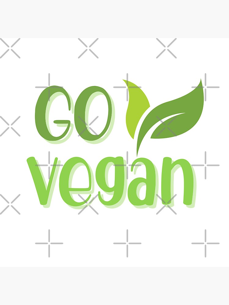 "Go Vegan Logo" Poster for Sale by GrandStickers | Redbubble