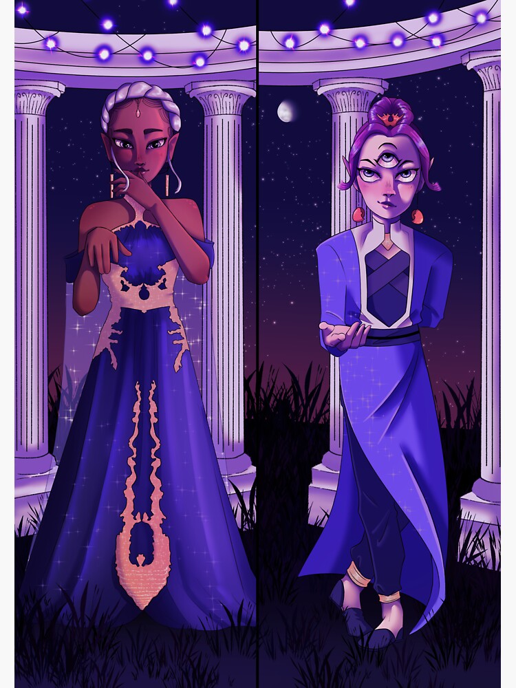 "Skara and Boscha Owl House" Sticker for Sale by sololinnea | Redbubble