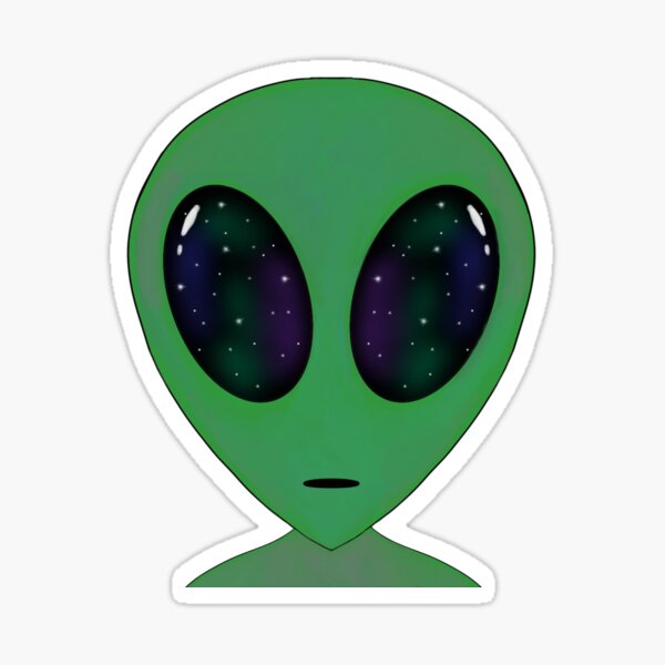 "alien" Sticker for Sale by KaisPrints | Redbubble