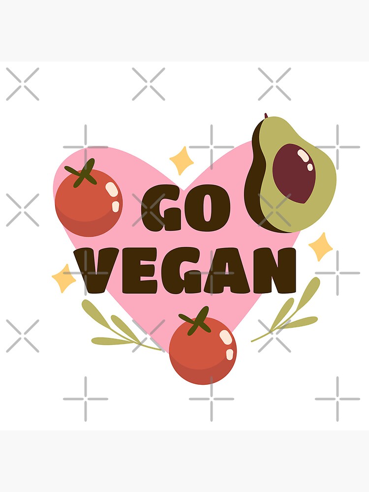 "Go Vegan Logo" Poster for Sale by GrandStickers | Redbubble