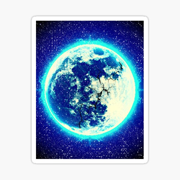 "LUA RACHADA" Sticker for Sale by Andervilbs | Redbubble