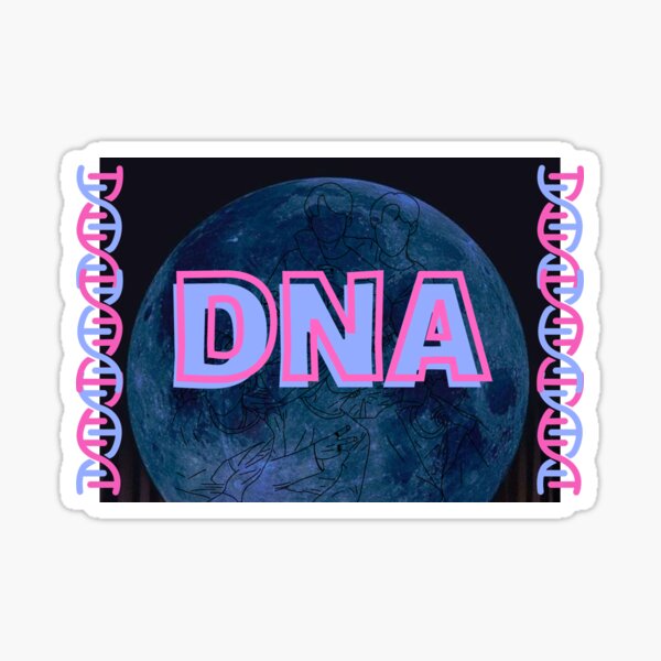 ""DNA" design by TaeMoonic" Sticker for Sale by TaeMoonic | Redbubble