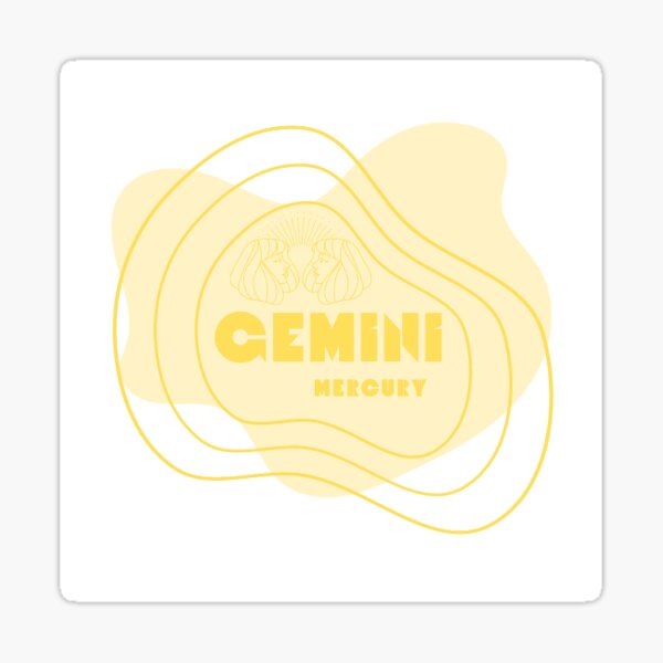 "Gemini" Sticker for Sale by gazellie | Redbubble
