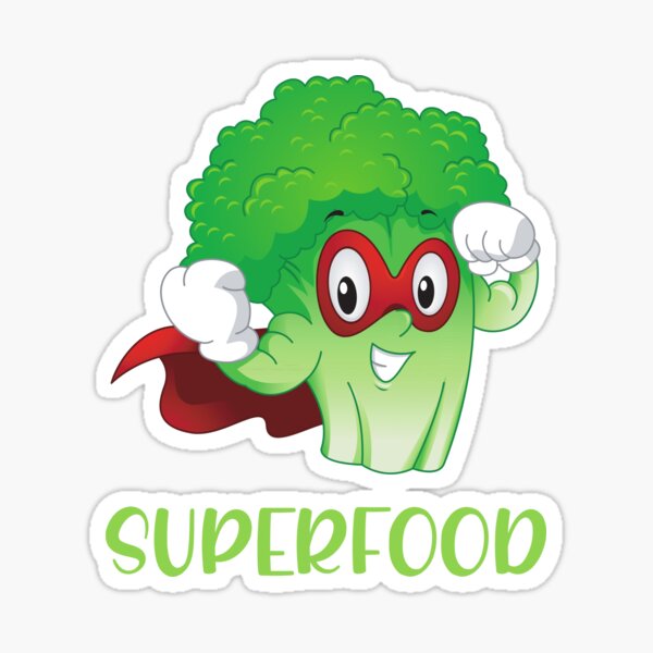 "CUTE SUPER FOOD BROCCOLIE " Sticker for Sale by GrandStickers | Redbubble