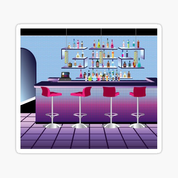 "Bar" Sticker by vectorworks51 | Redbubble