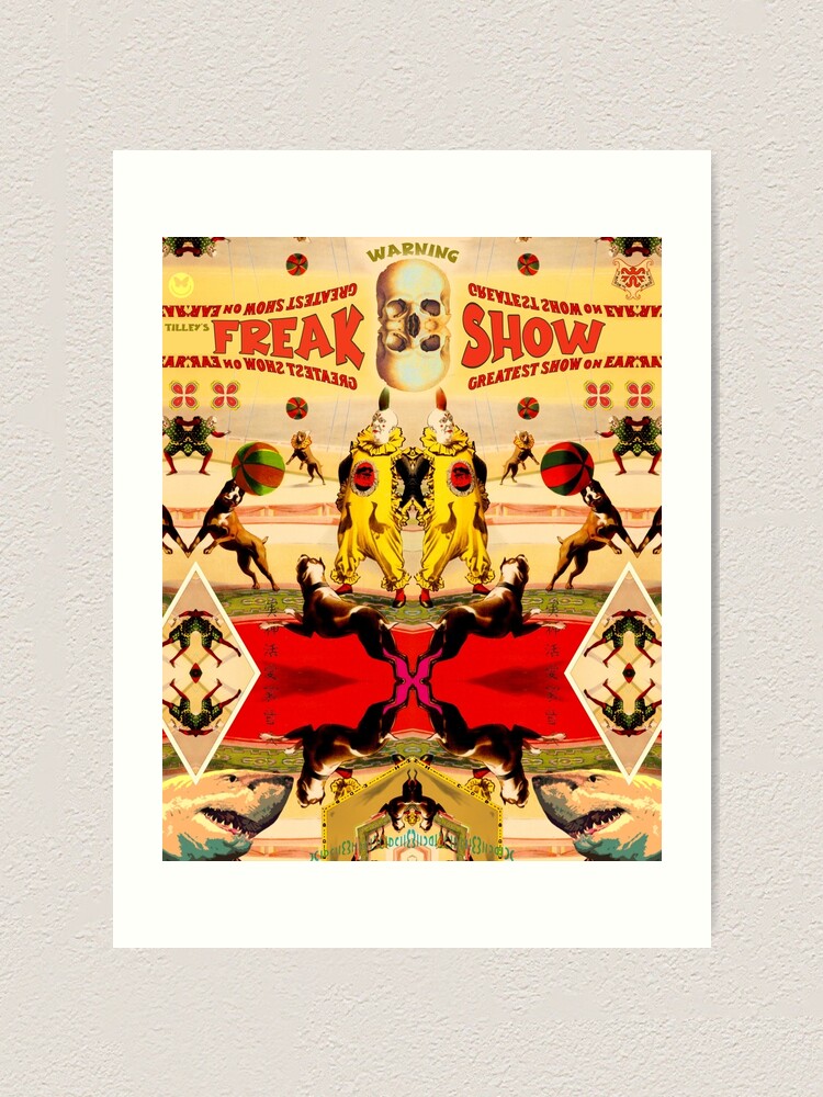 Vintage Sideshow Art ACID Vintage Freakshow Circus Poster Popart #6