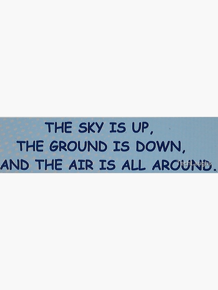 "UP, DOWN, AND ALL AROUND POEM - SIMPLE POEM FOR KIDS" Poster for Sale ...
