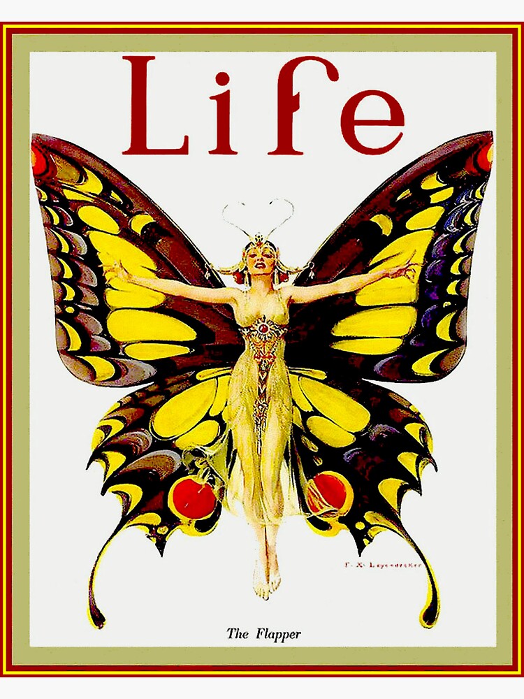 "LIFE : Vintage 1922 Flapper Advertising Print" Sticker for Sale by ...