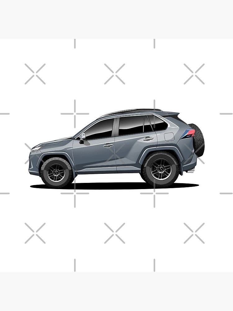 "RAV4 Toon SUV Illustration" Poster for Sale by Wrofee | Redbubble