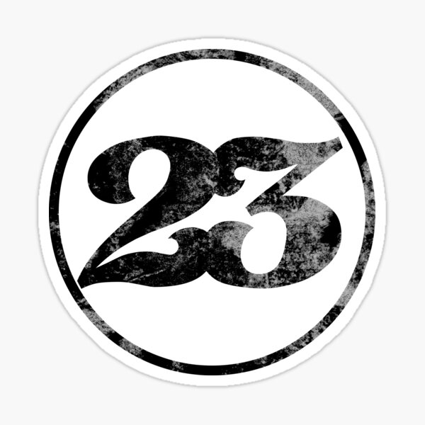 "Vintage Classic Circle Retro 23 Racing Car Number Decal" Sticker for ...